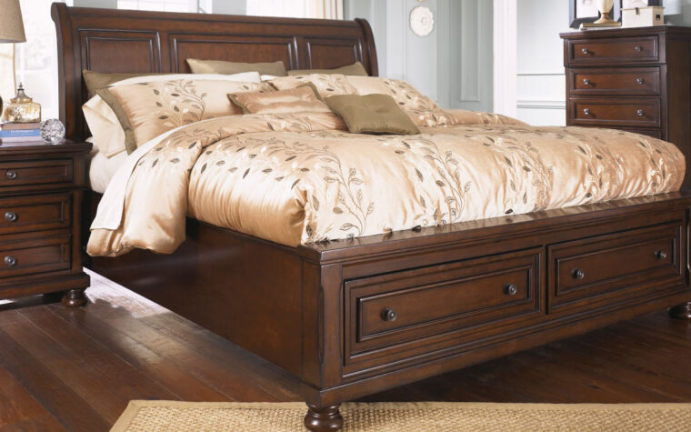 Porter Sleigh Bed With Storage